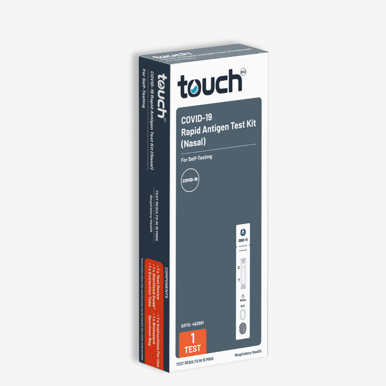 TouchBio Covid Rapid Antigen Test- Single 1 Pack - Australia Self-Test