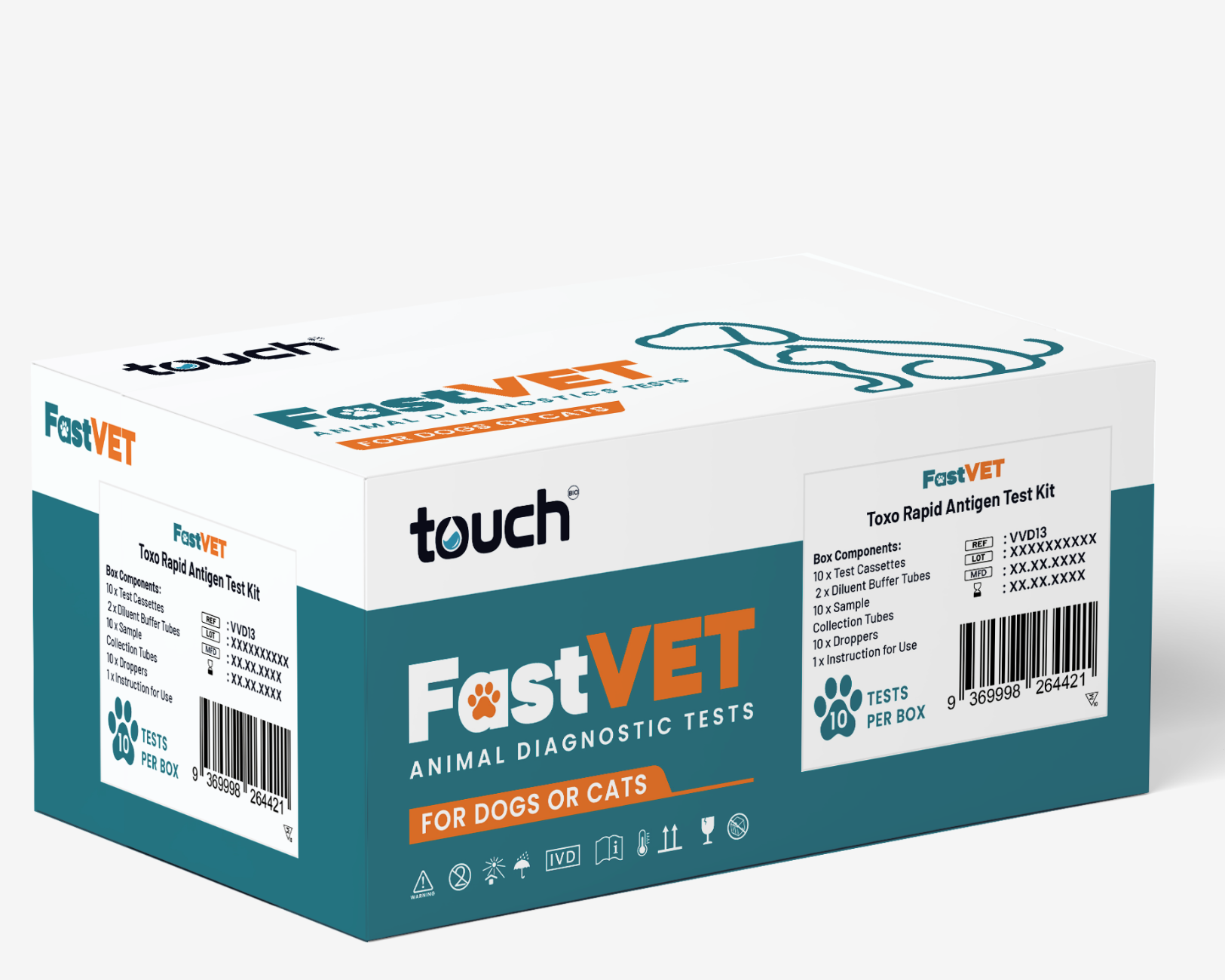 Toxo Rapid Antibody Test Kit for Cats and Dogs- FastVET