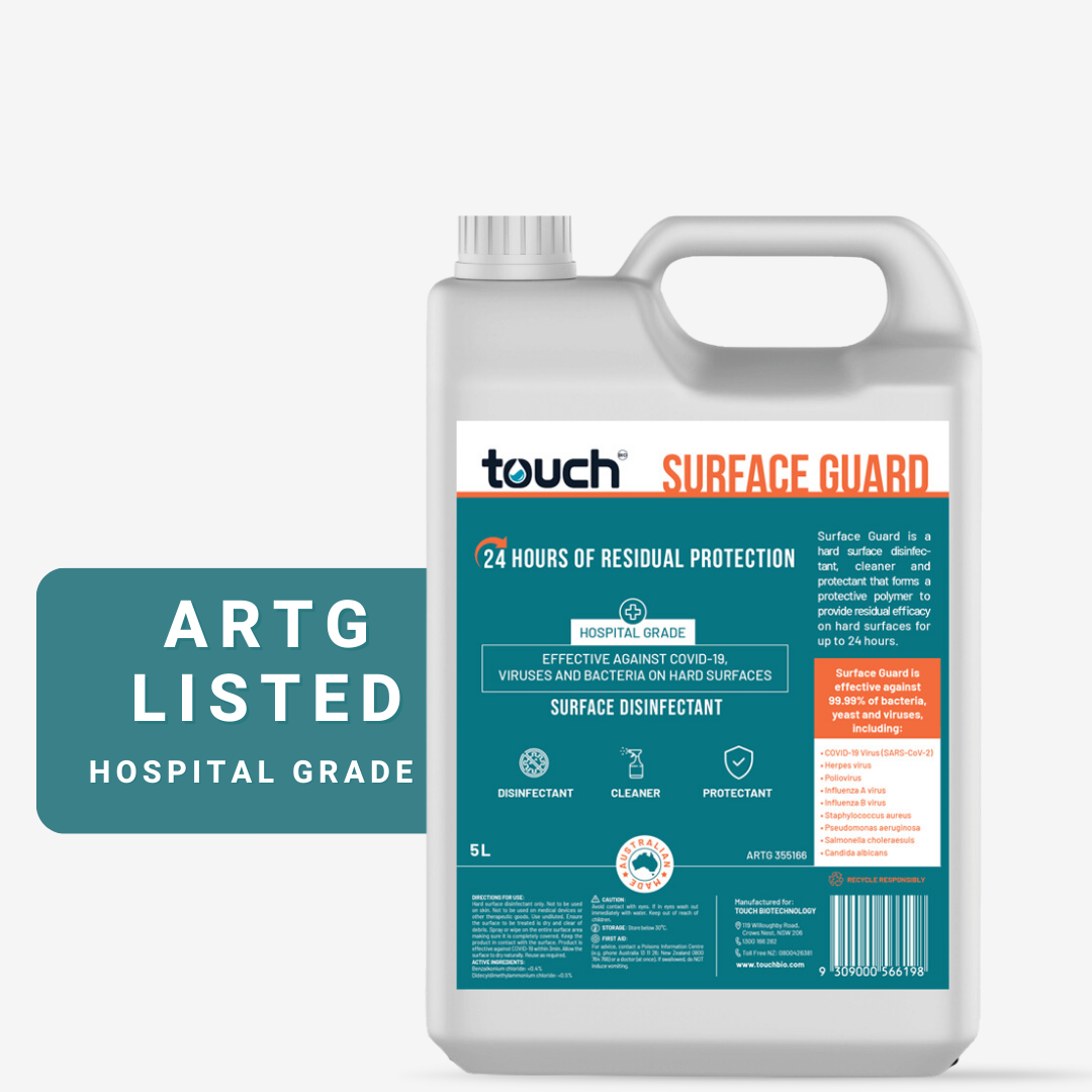 Surface Guard | Surface Disinfectant Spray | 5L | Sanitiser | TouchBio